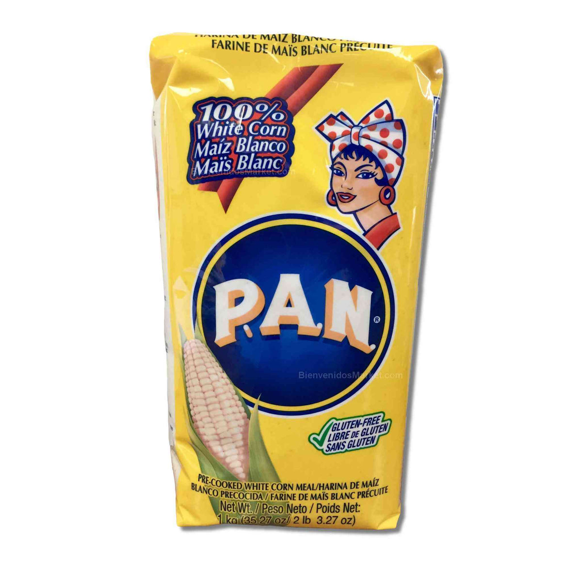 White Corn Flour PAN 1kg – Bienvenidos Latin Market