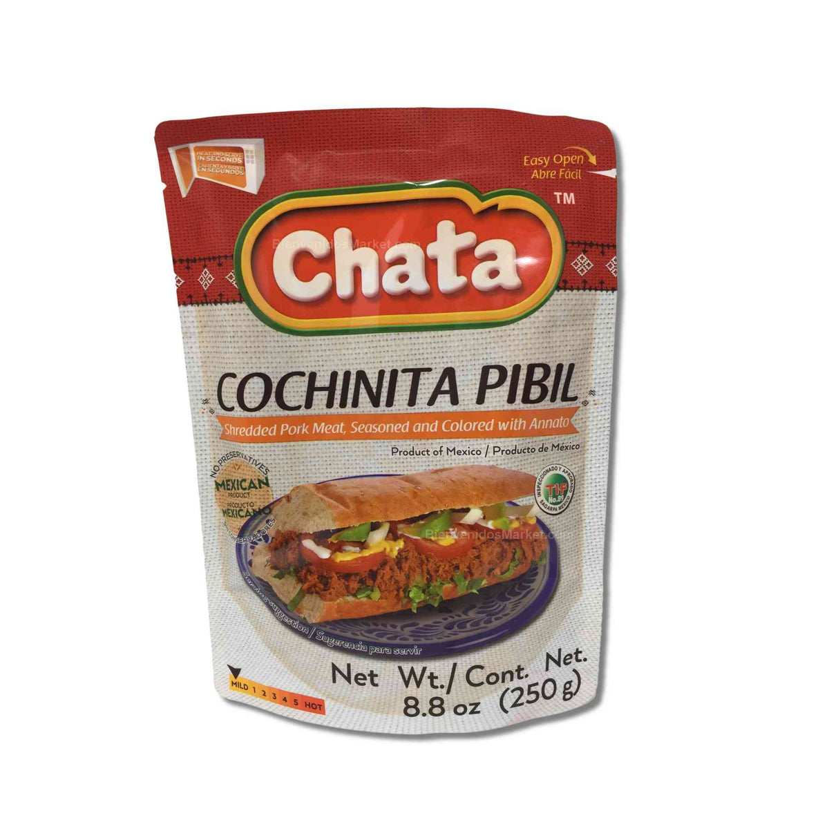 Cochinita Pibil Chata 250g – Bienvenidos Latin Market