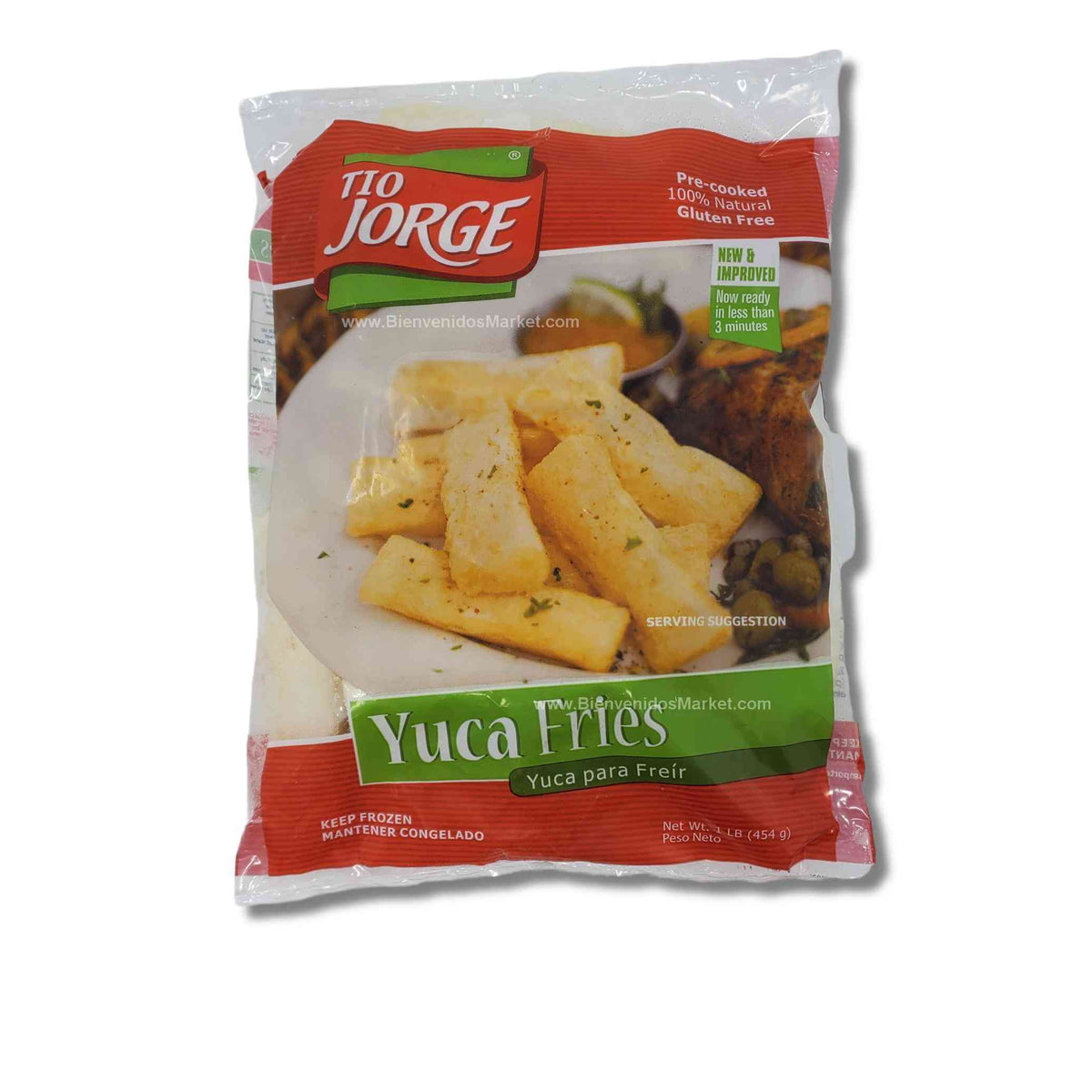 Frozen Cassava Fries Yuca Prepartida Congelada Tio Jorge 454g ...