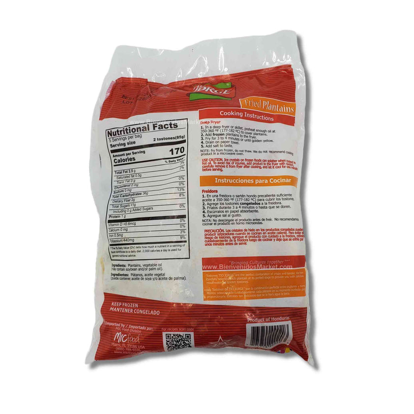 Frozen Tostones Congelado Tio Jorge 454g – Bienvenidos Latin Market