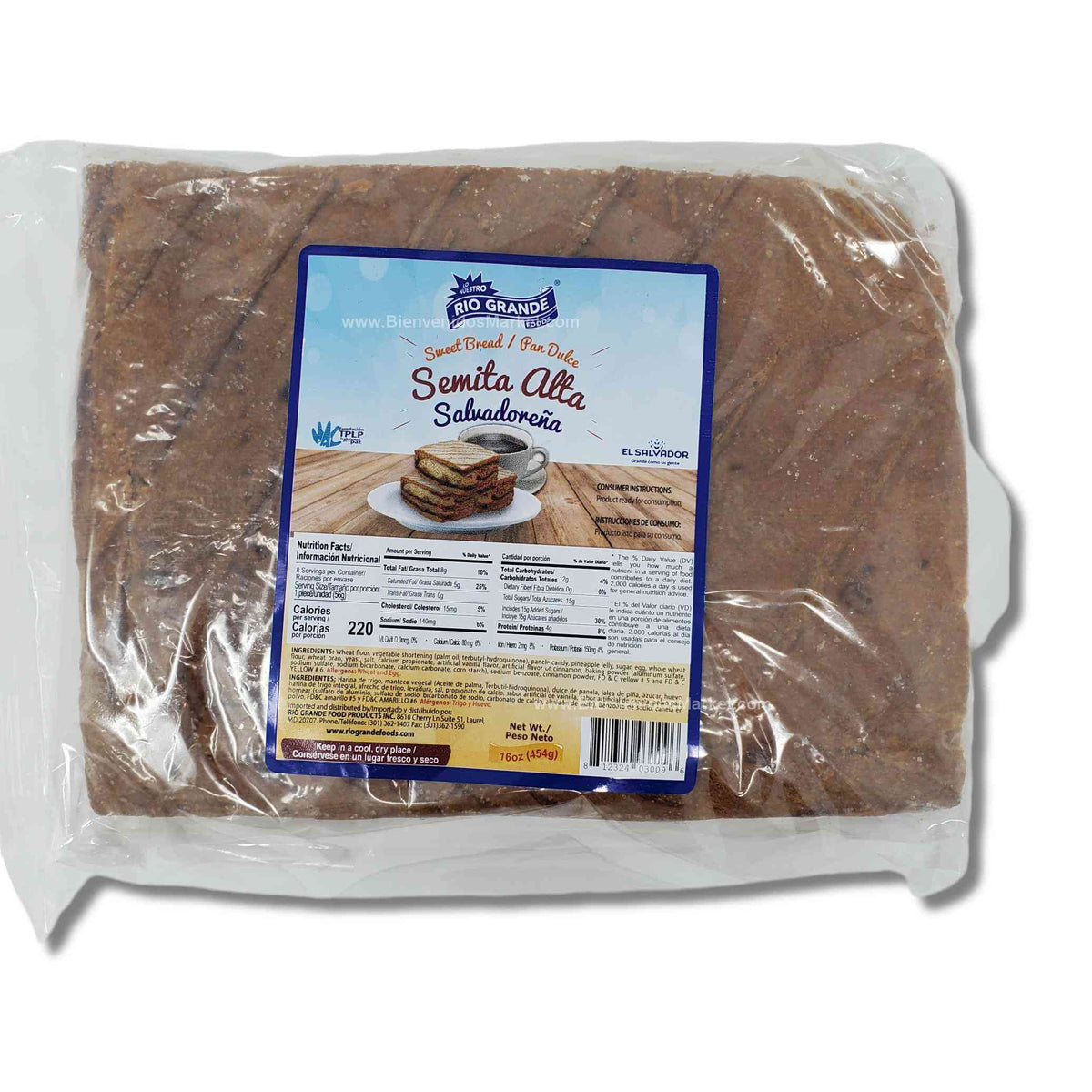 Semita Alta de Pina Rio Grande 454g – Bienvenidos Latin Market