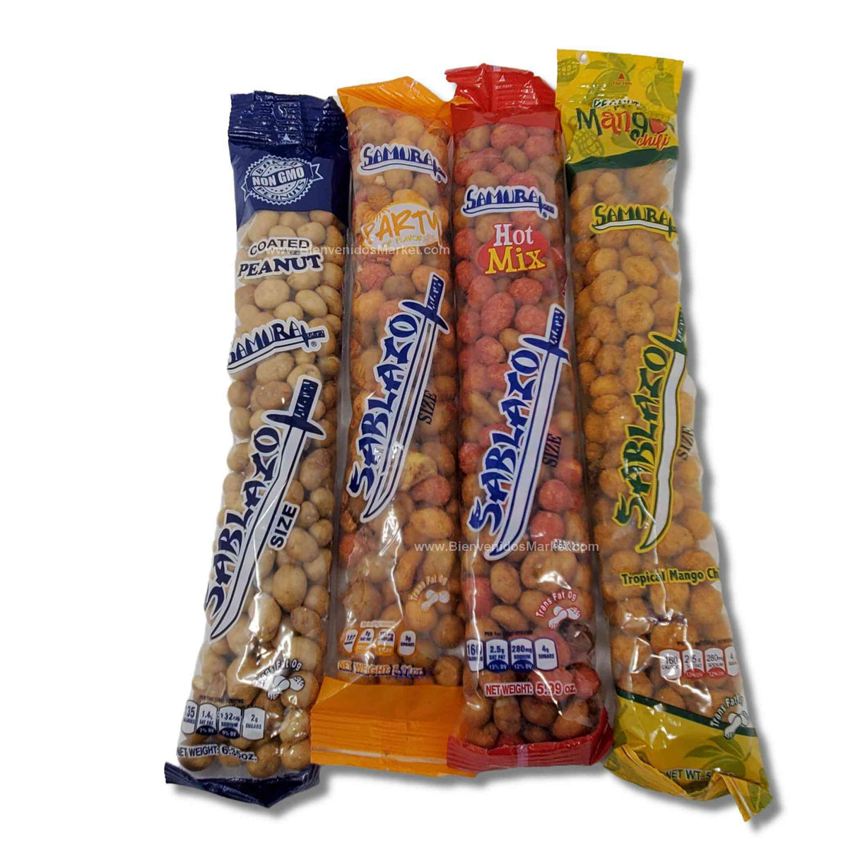 Hot Mix Coated Japanese Peanut Sablazo Samurai – Bienvenidos Latin Market